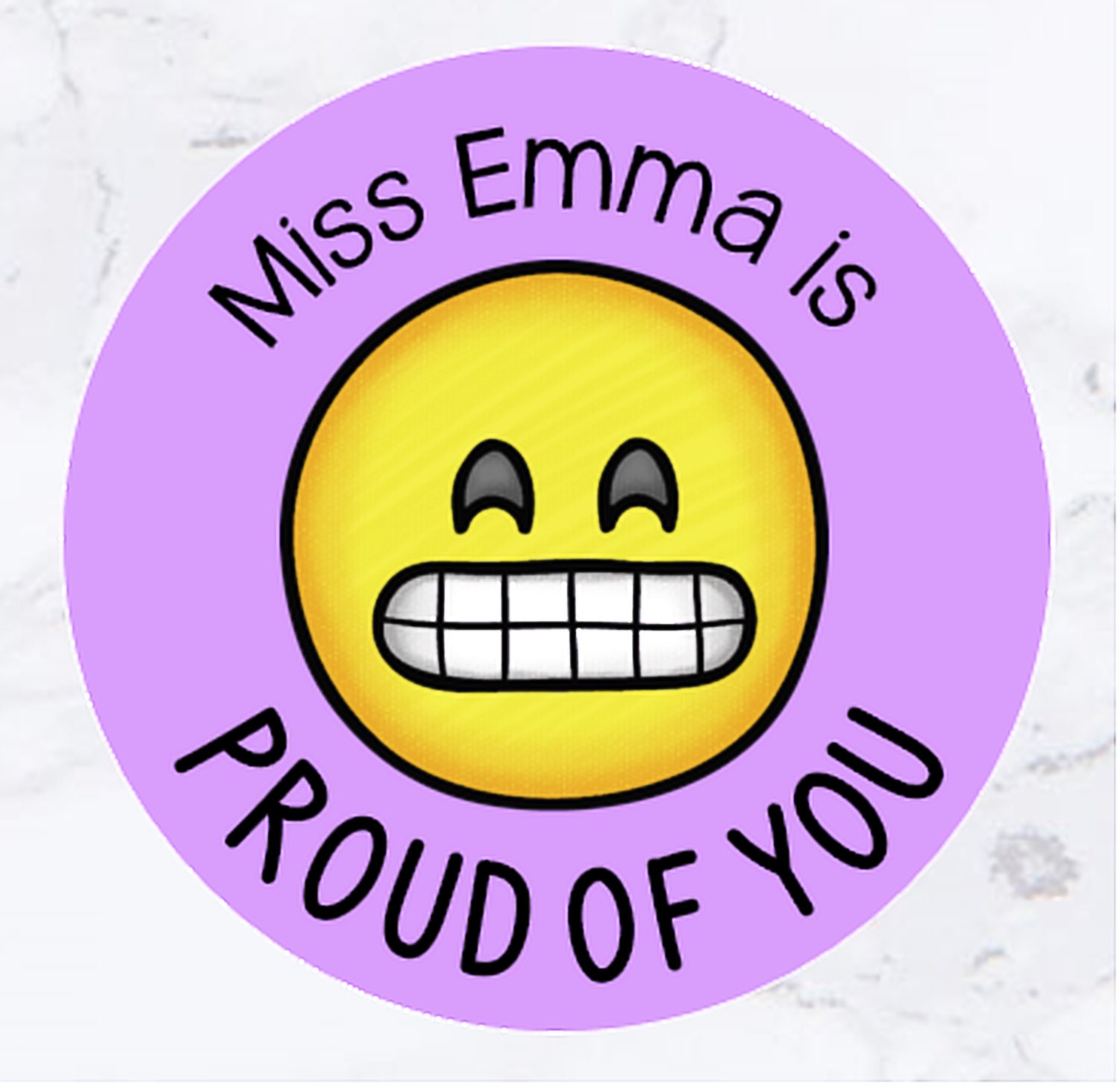 Personalized Emoji Teacher Stickers - Etsy Australia