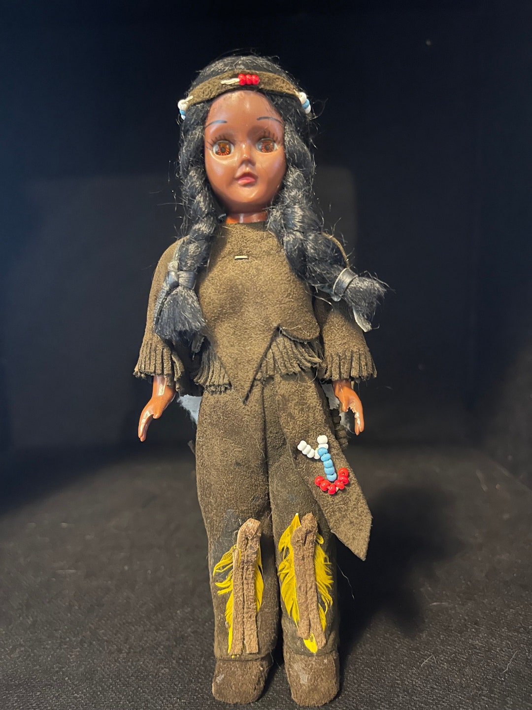 Vintage Carlton Indian Squaw Doll 7" - Etsy