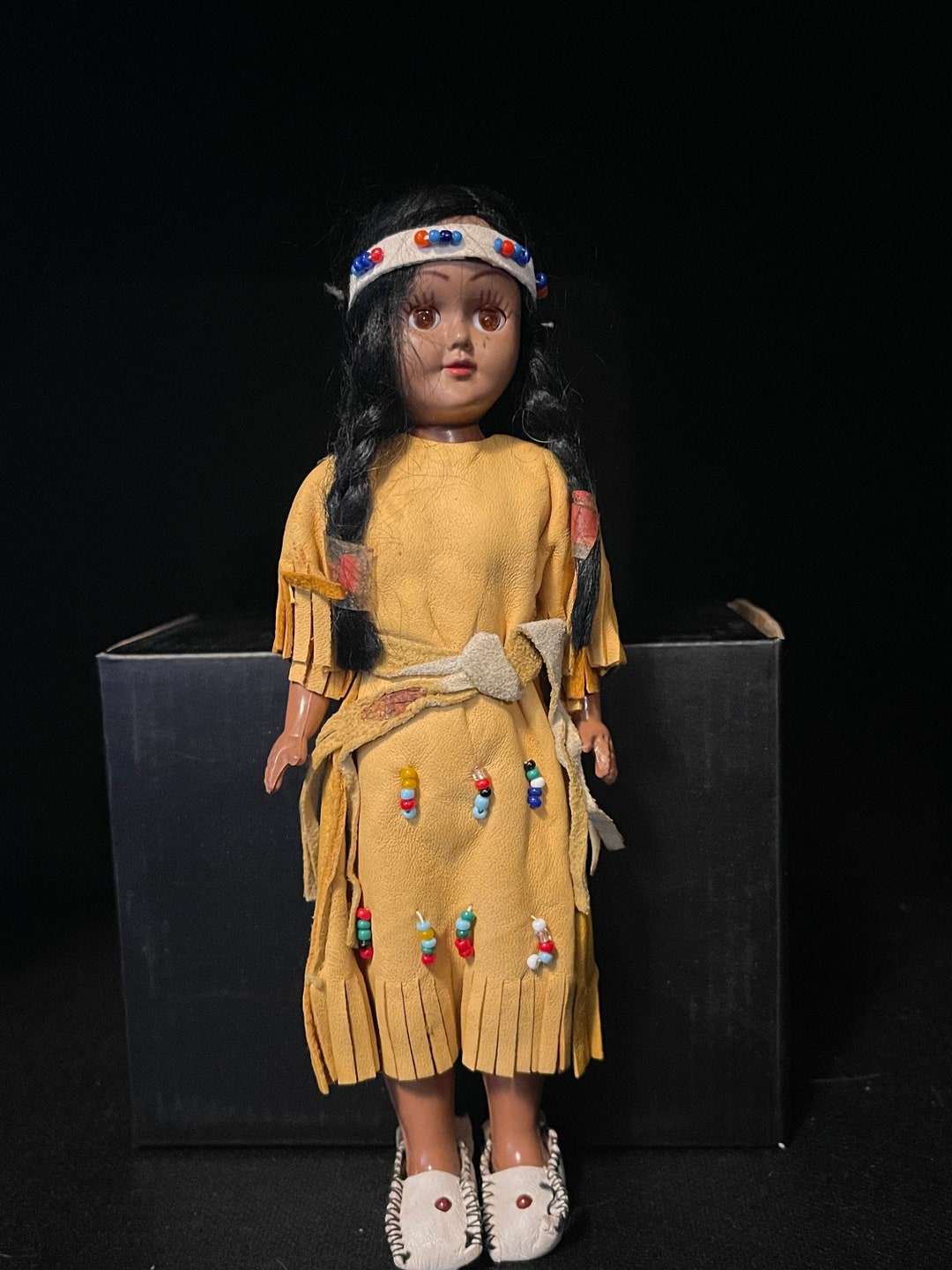 Vintage Carlton Indian Squaw Doll 7 - Etsy UK