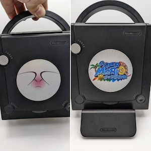 Nintendo Gamecube Console System Jewel Emblem Faceplate Skin Vinyl Holo ...