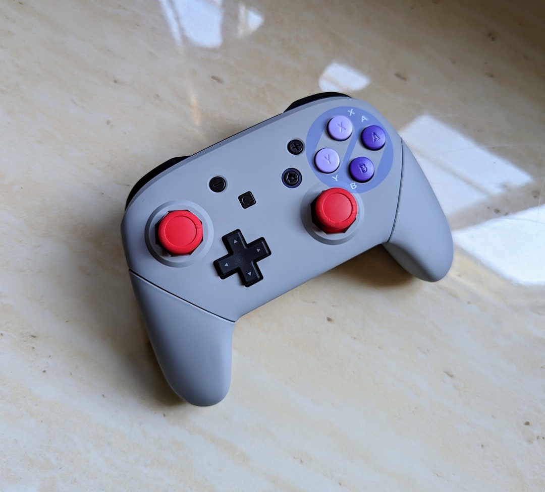 NEW Custom Nintendo Switch Pro Controller SNES Style With Octagonal ...