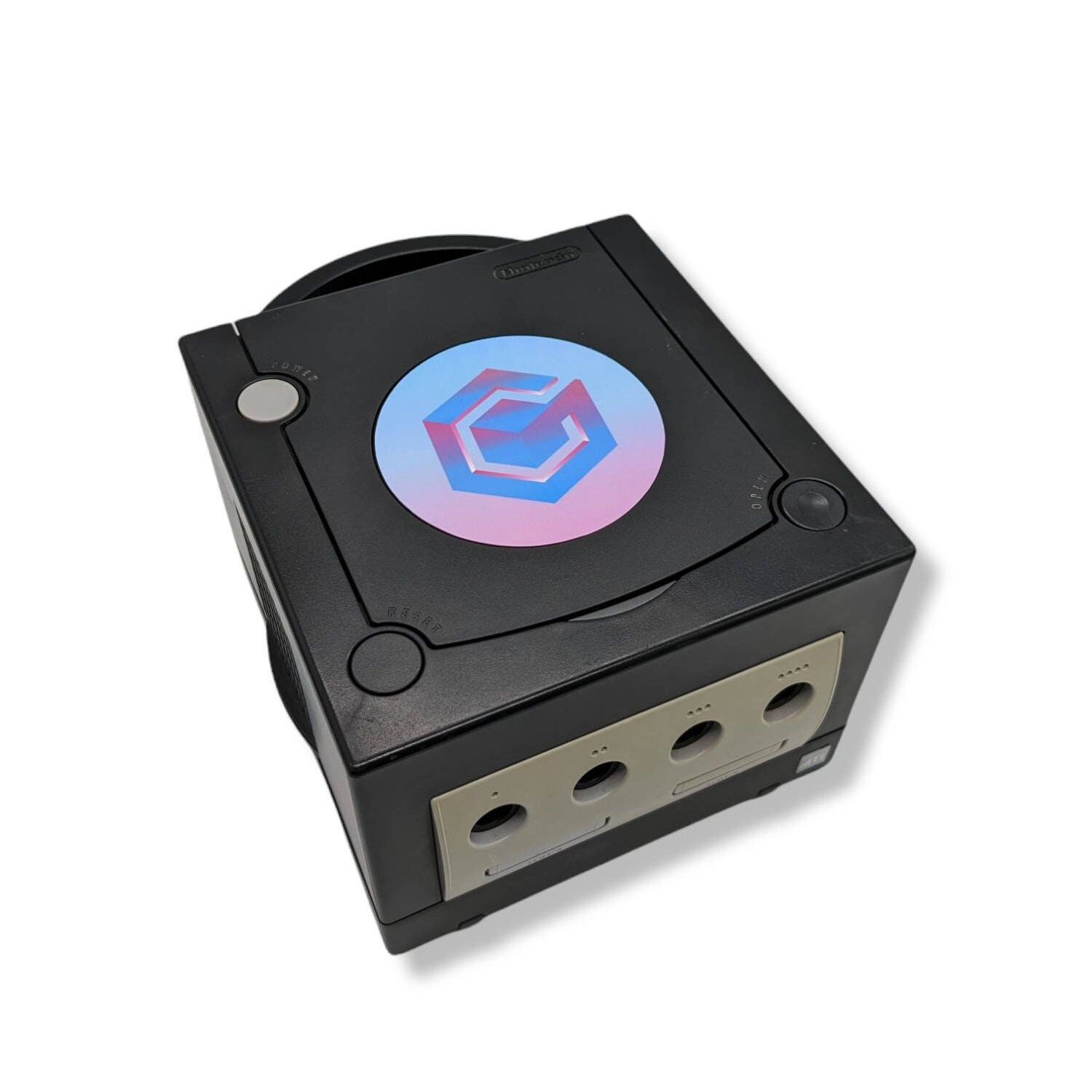 Nintendo Gamecube Console System Jewel Emblem Faceplate Skin Vinyl Holo ...