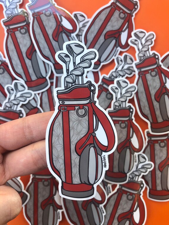 Golf Bag Sticker vinyl Waterproof | Etsy