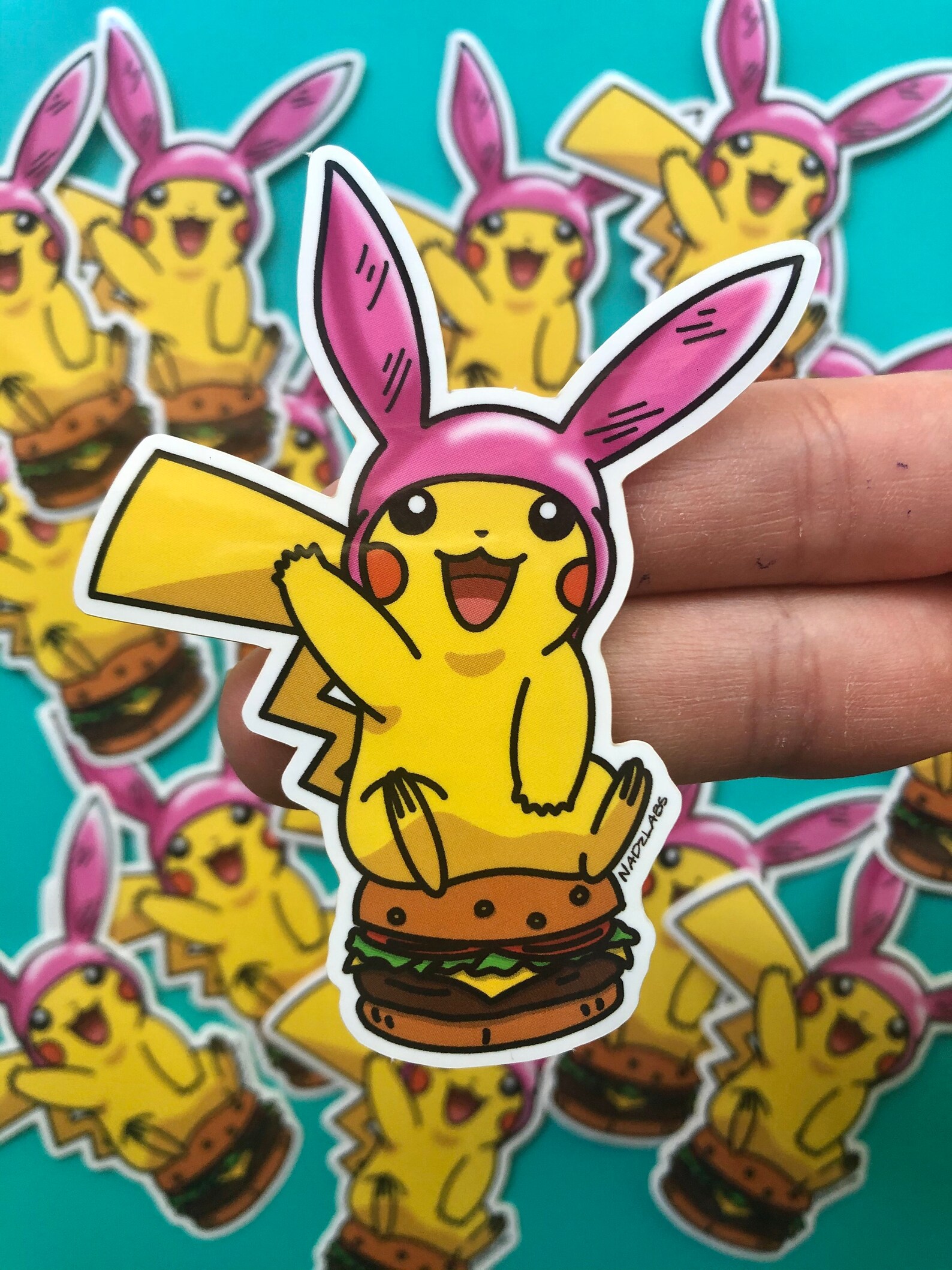 Bob's Pikachu Sticker vinyl Waterproof - Etsy