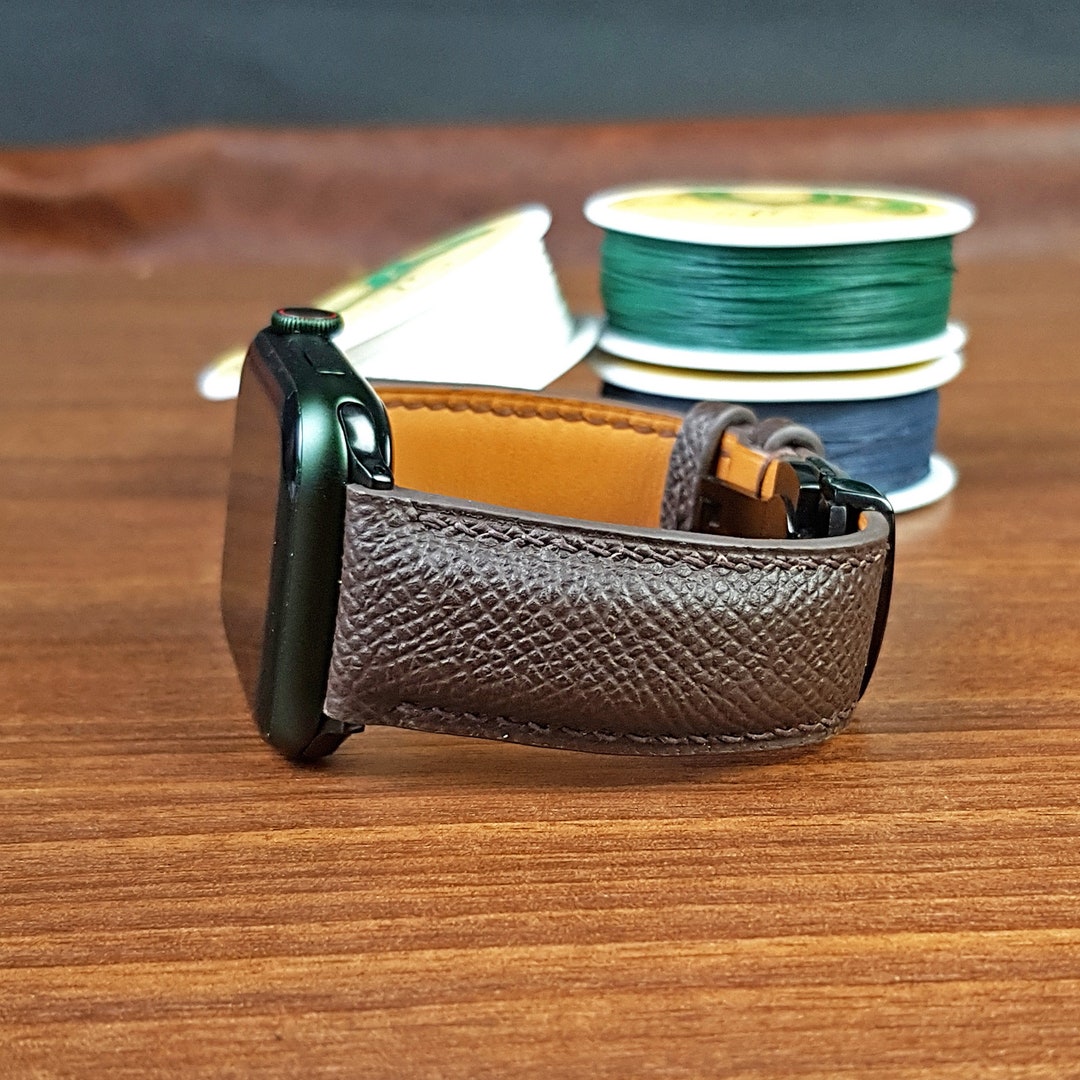 Brown APPLE WATCH Band, Custom Apple Watch 41mm Leather BAND, Brown ...