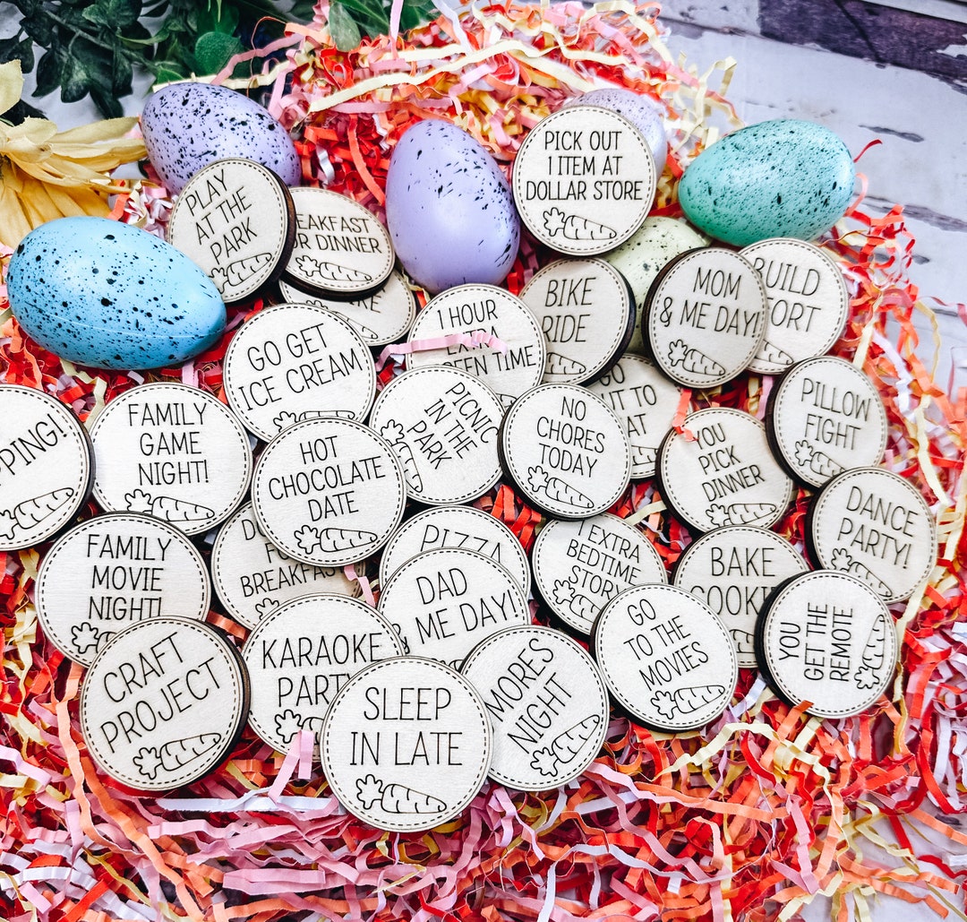 Easter Egg Tokens, Easter Tokens, Easter Basket Filler, Easter Activity ...