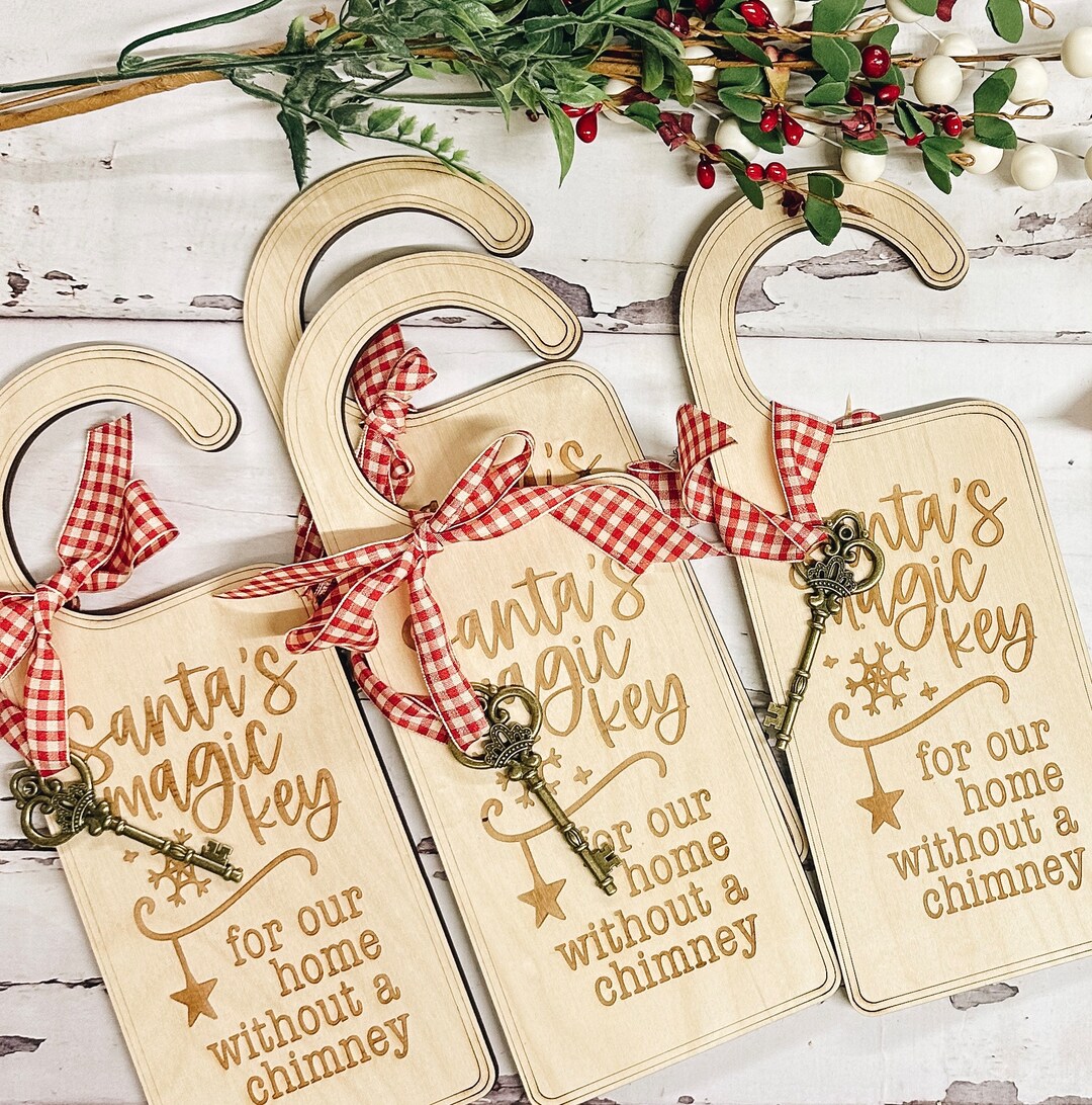 Santas Magic Key, Christmas Door Hanger, Santas Key for Our Home ...