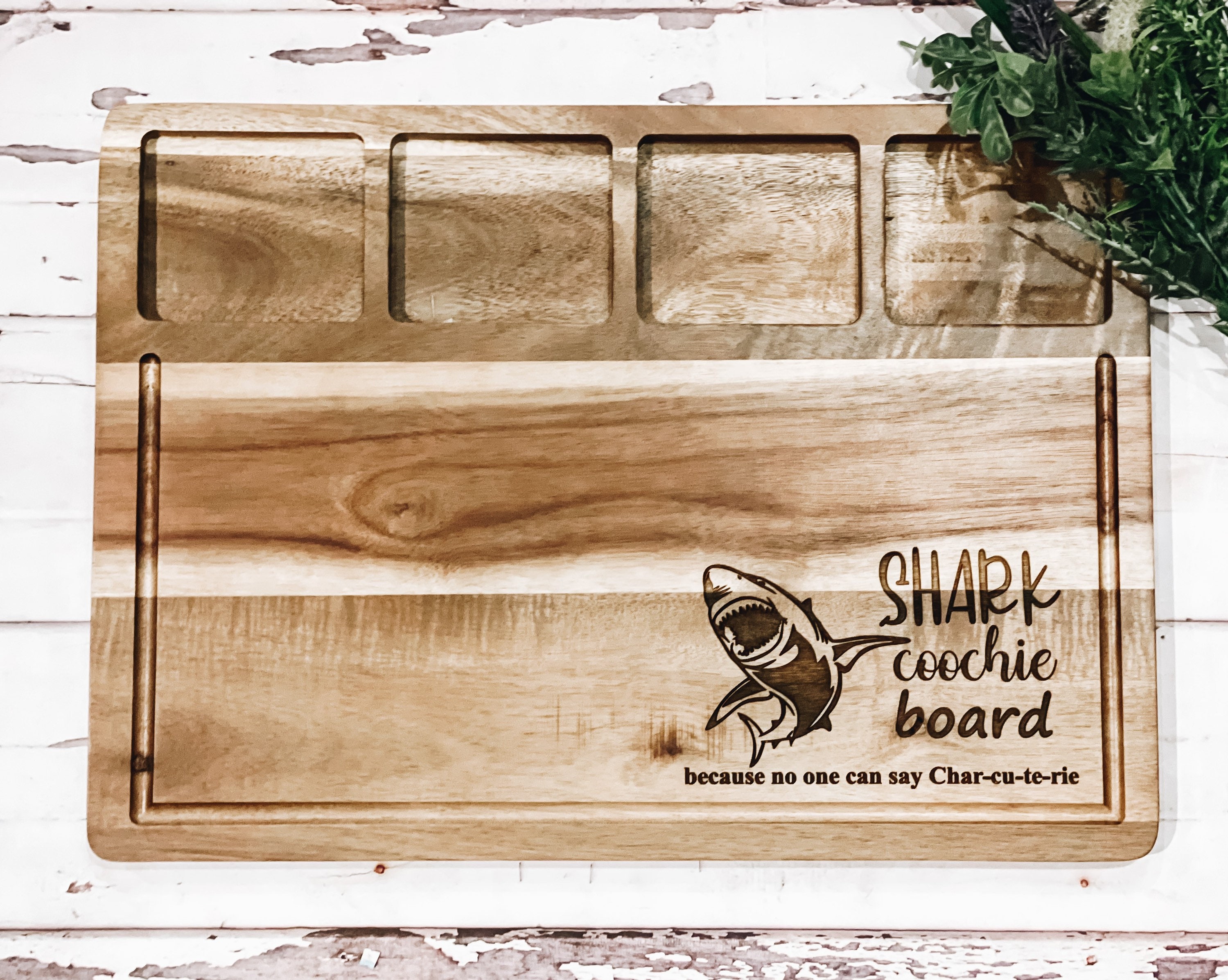 Shark Coochie Board Divided Charcuterie Personalized - Etsy