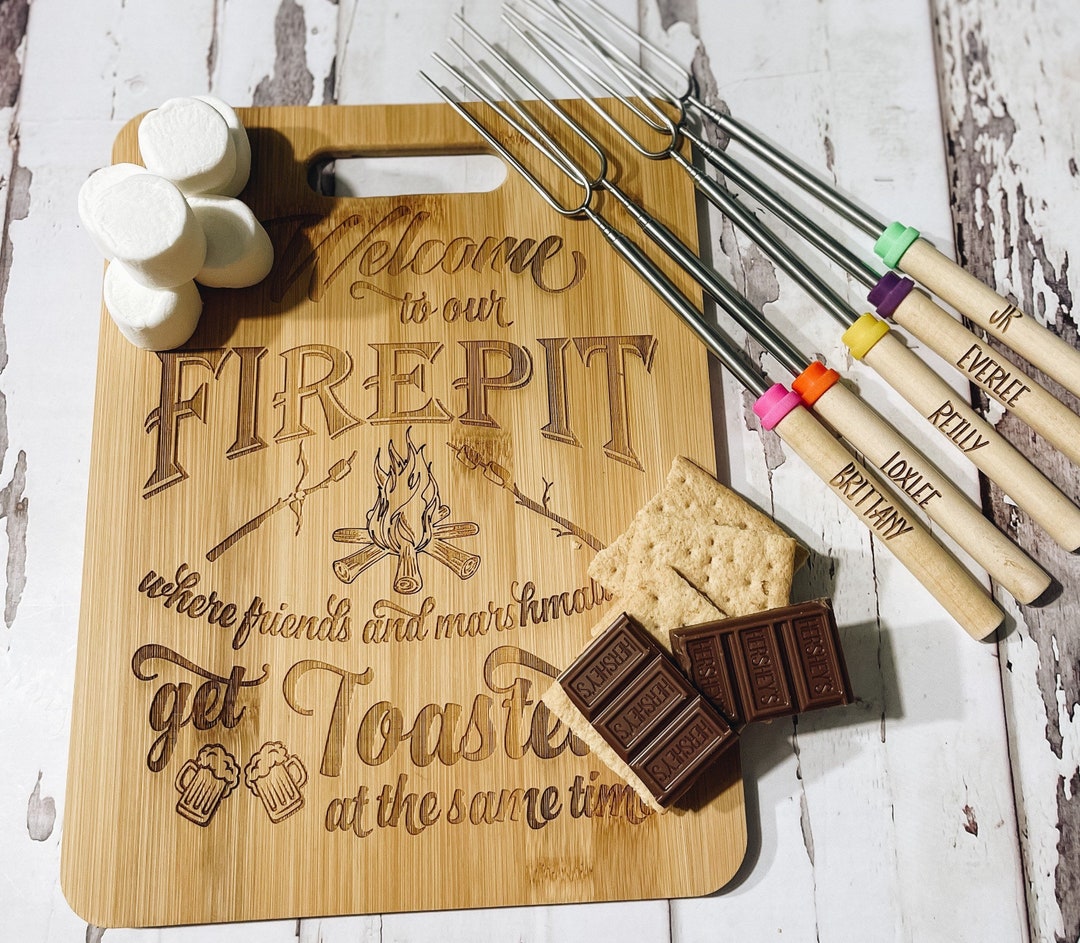 Welcome to Our Fire Pit Roasting Kit Marshmallow Roasting - Etsy