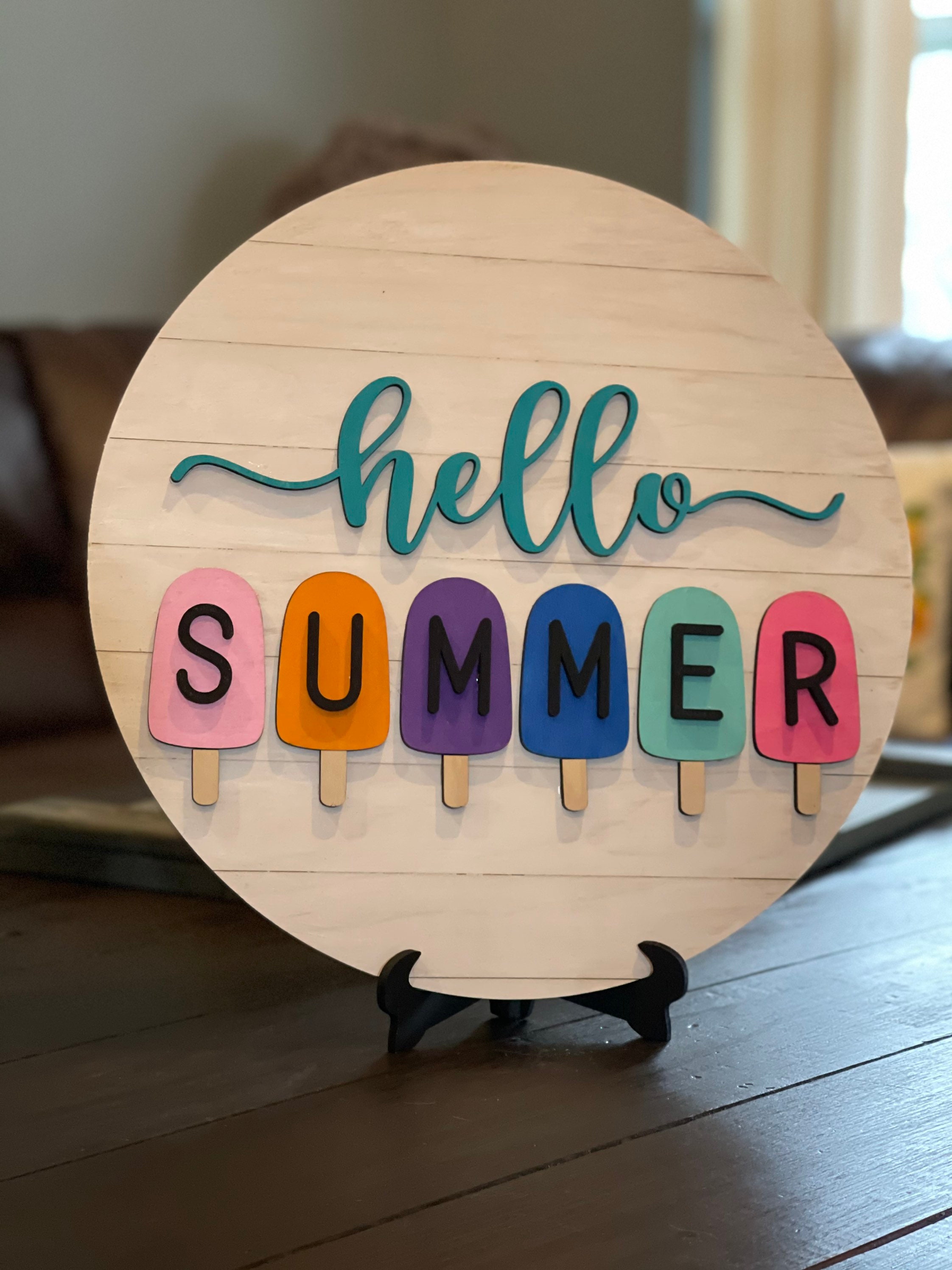 BLANKS Hello Summer DIY Kit Hello Summer Popsicle Kit Summer - Etsy
