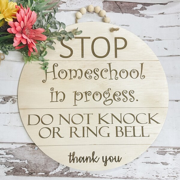 Homeschool Do Not Disturb Sign - Etsy