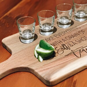 Tequila Shot Board, Tequila Board, Tequila Gift, Tequila Flight Board ...