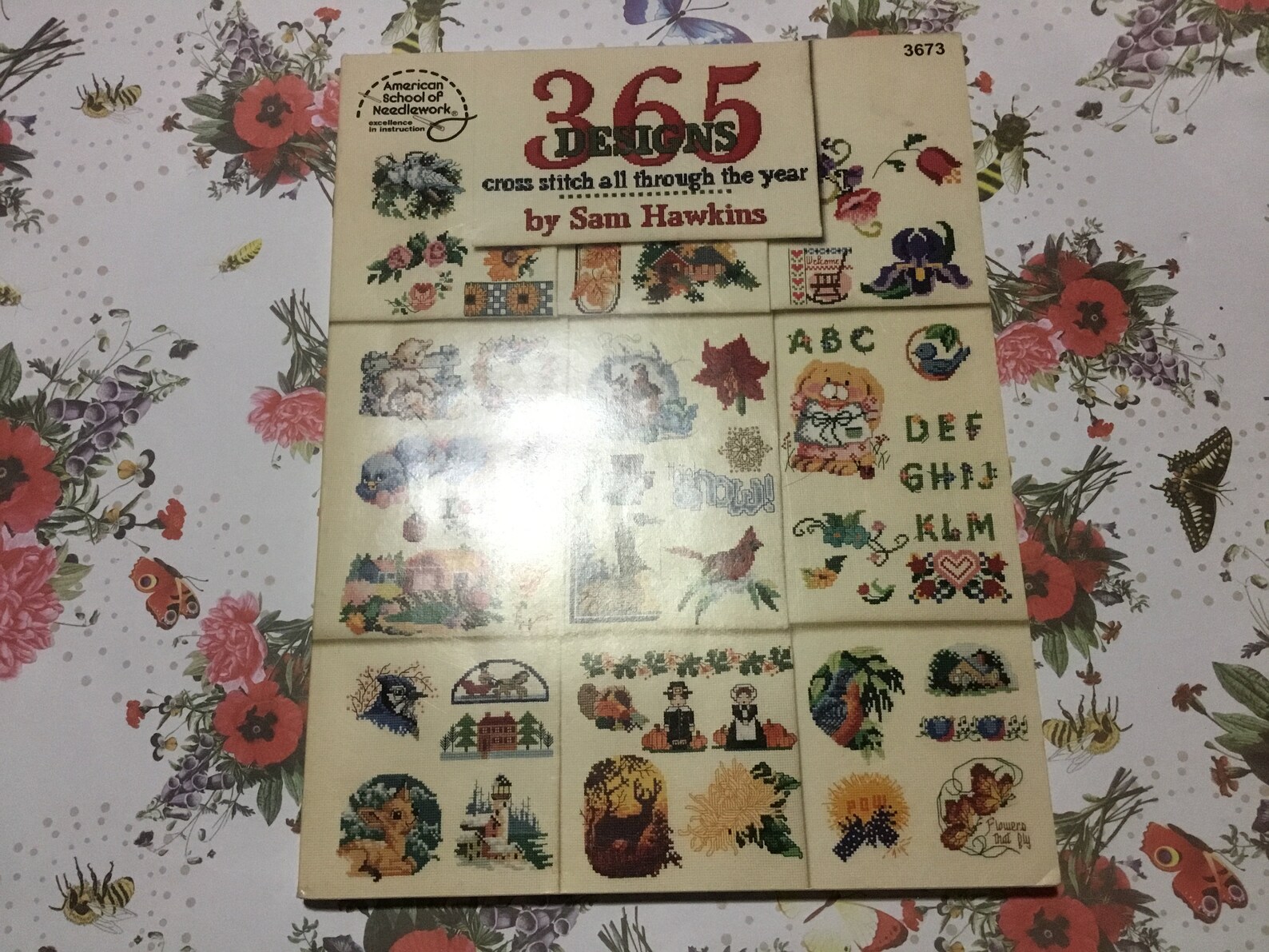365 Designs by Sam Hawkins Cross Stitch Book 1994. A Pattern - Etsy
