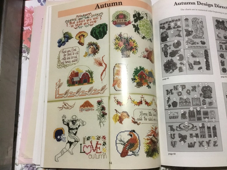 365 Designs by Sam Hawkins Cross Stitch Book 1994. A Pattern - Etsy