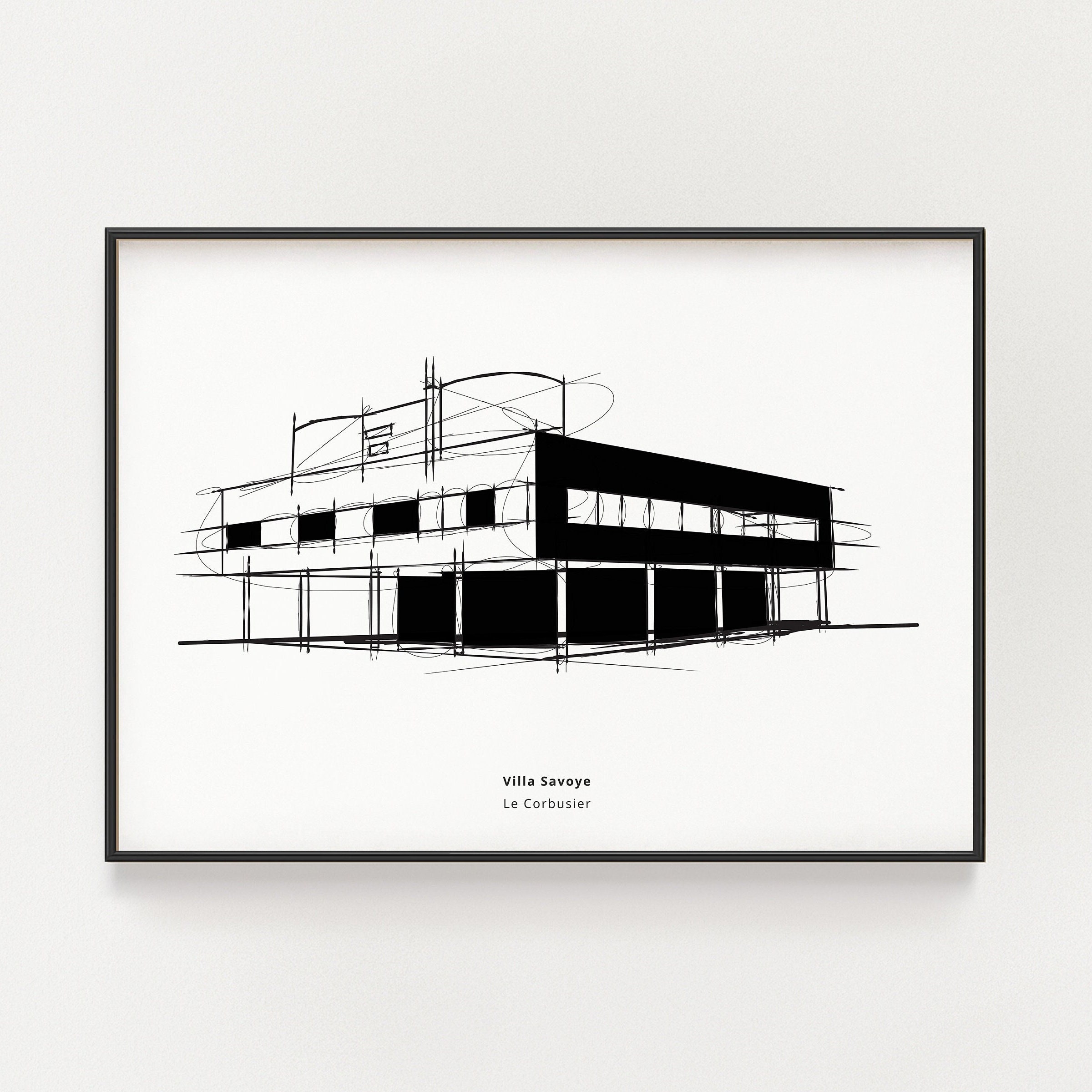 Le Corbusier Villa Savoye Sketch