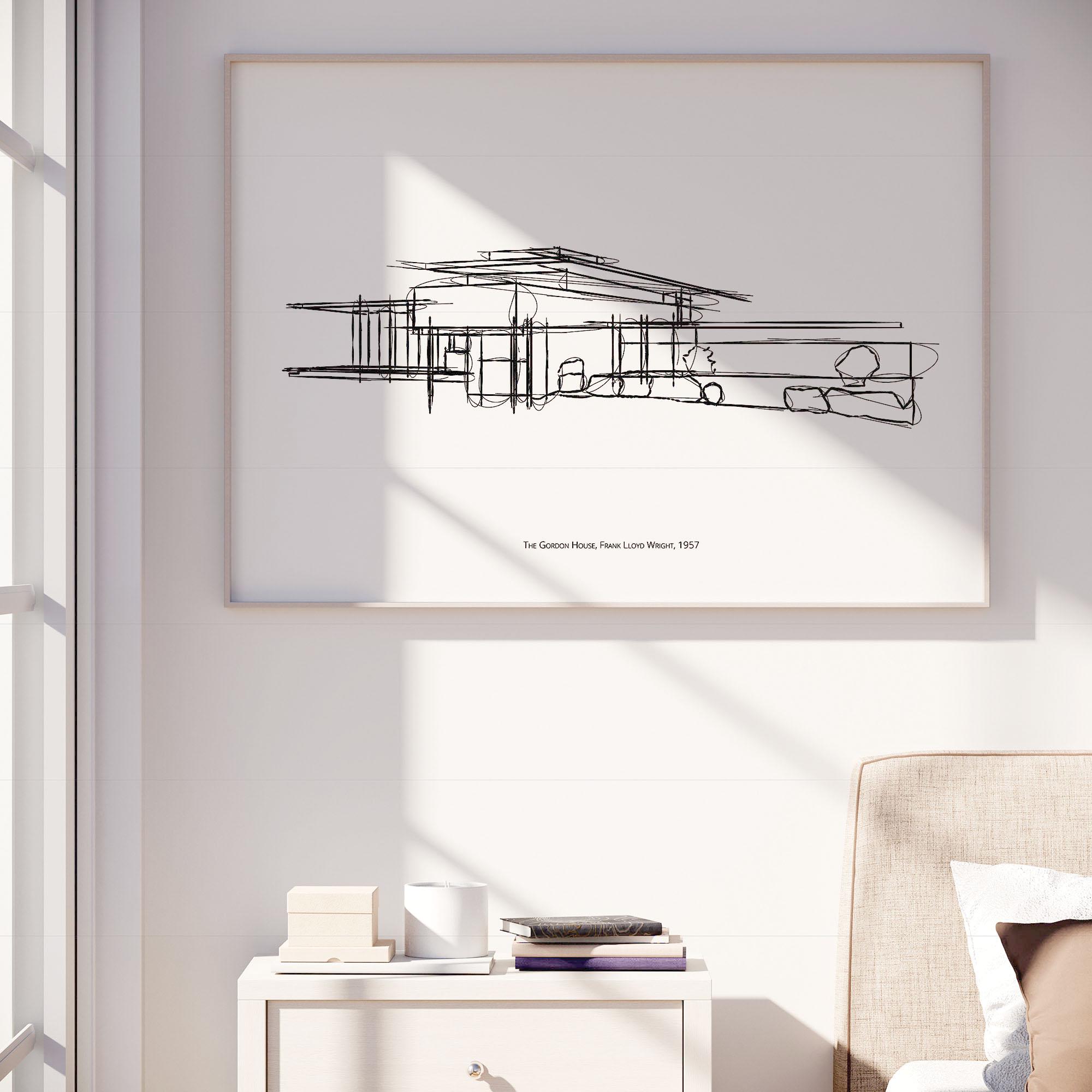 Gordon House Frank Lloyd Wright Elevation