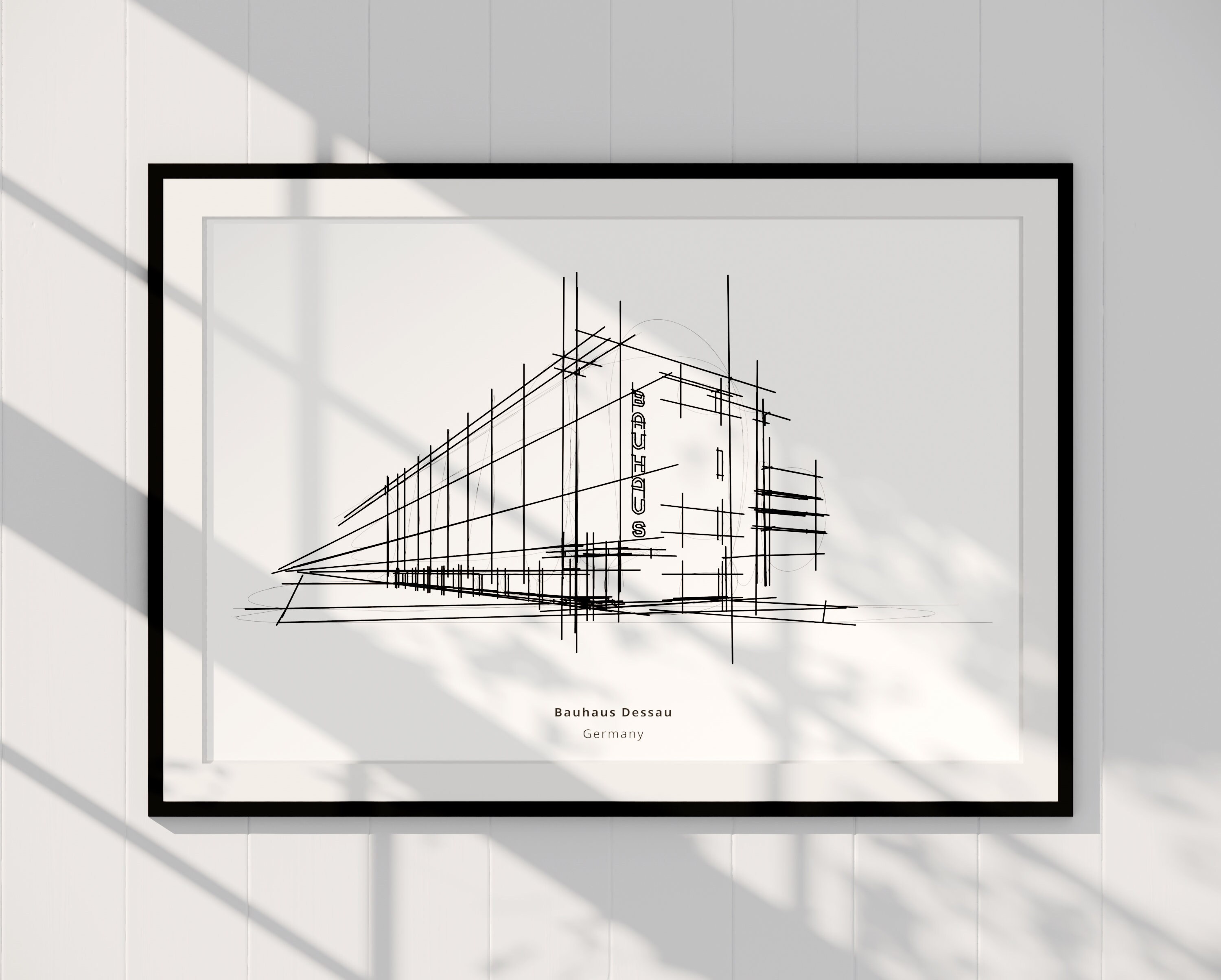 Bauhaus Architecture Drawings