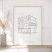 Mid-century Aluminaire House Sketch, Minimalist Architecture Print ...