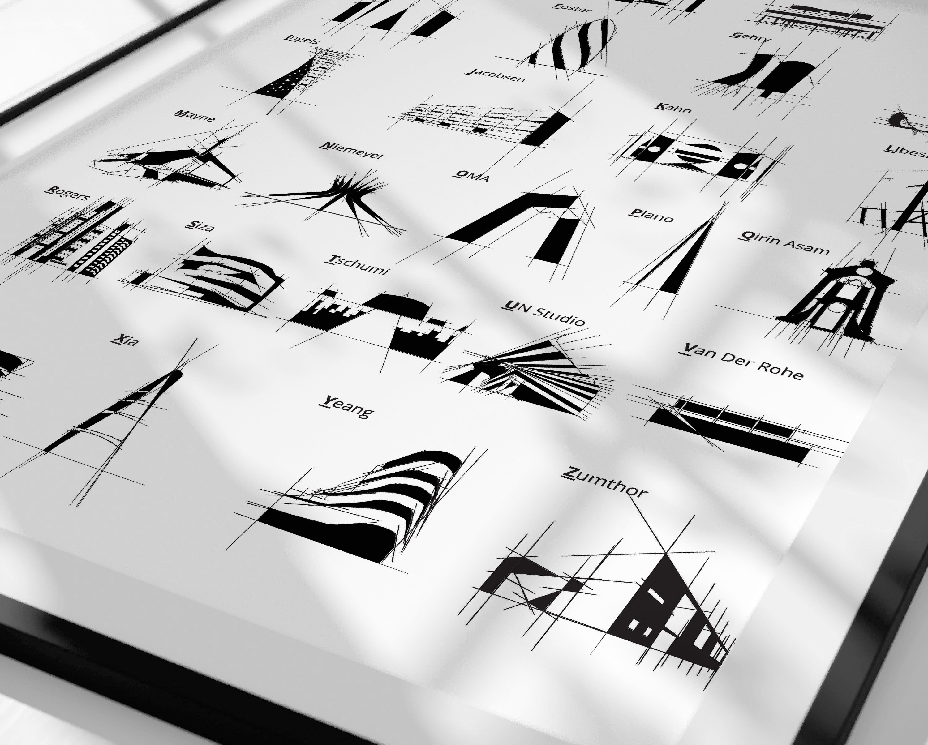 Alphabet of the Architect Contemporary Architecture Printable - Etsy