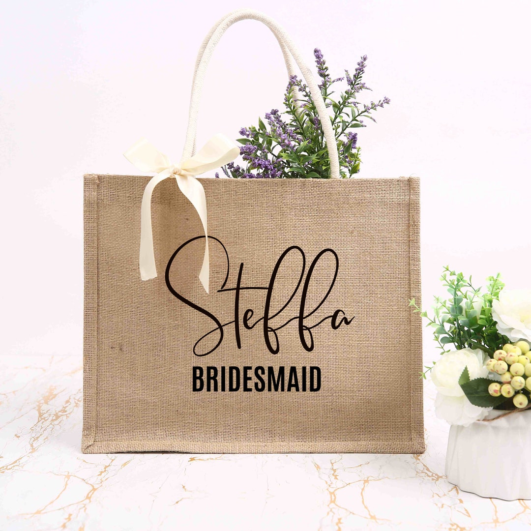 Bridesmaid Tote Set of 5, Set of 6, Set of 7, Set of 8, Bridesmaid ...