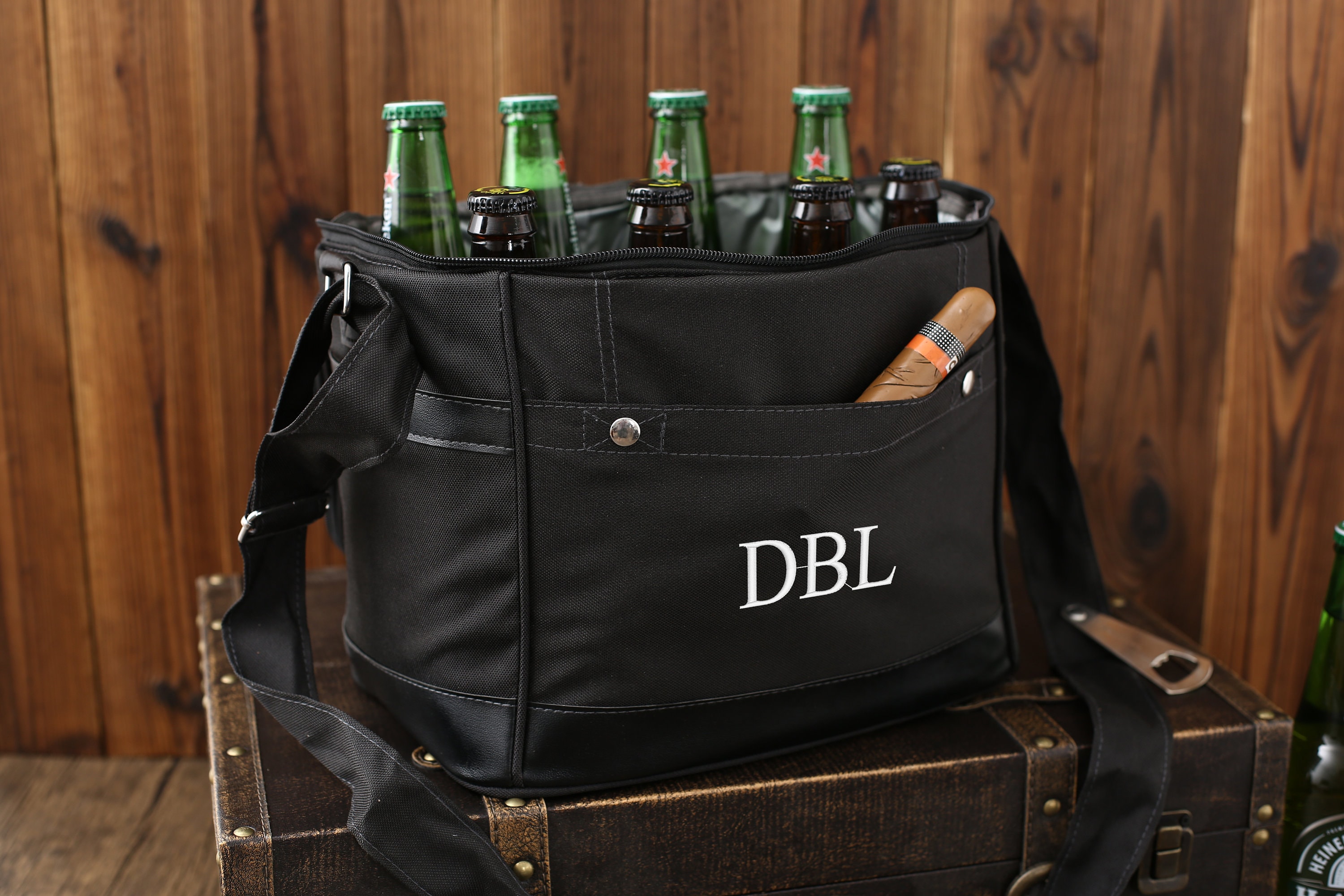 Personalized Embroidered Cooler Bag Groomsmen Gift Beer - Etsy