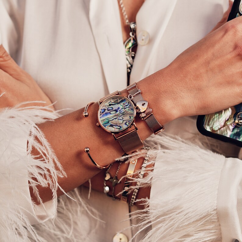 Abalone Shell Watches Sea Shell Watches Elegant Watches - Etsy