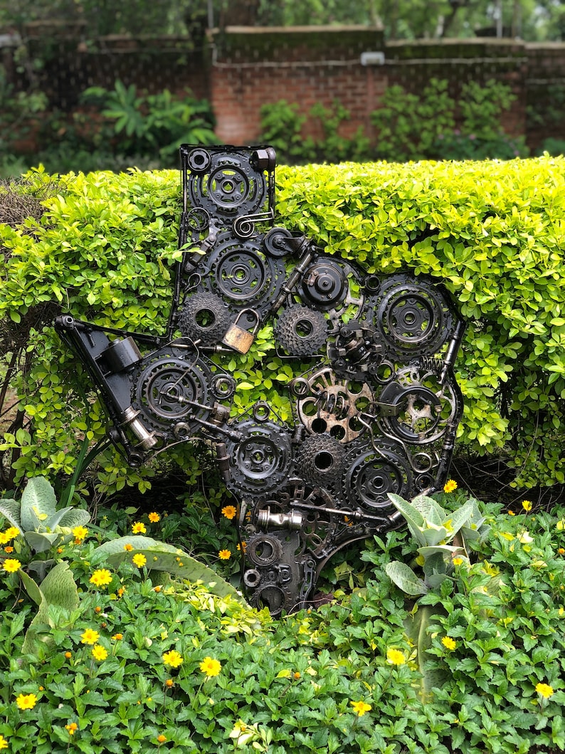 Repurposed Metal Map of Texas industrial Decor - Etsy