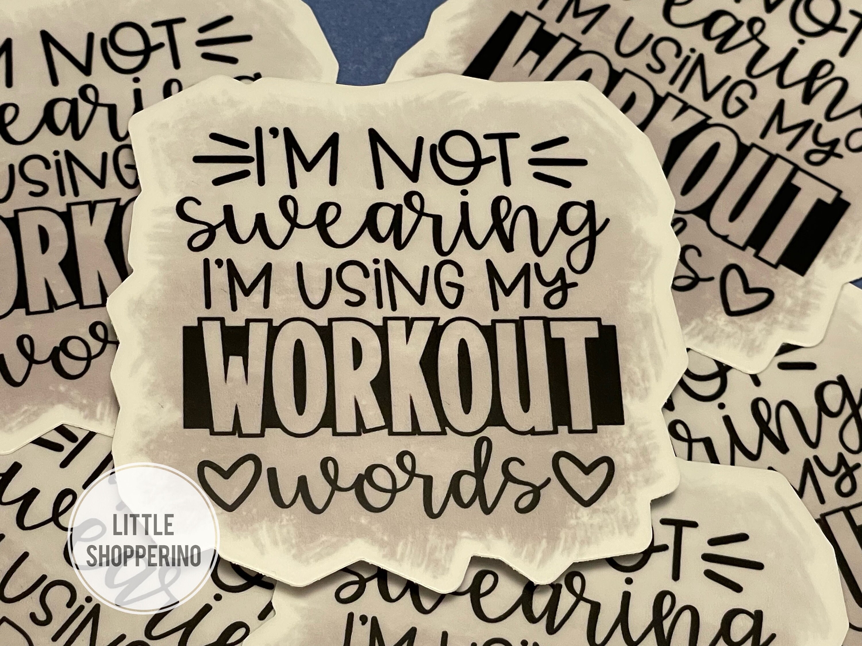 Workout Sticker, Fitness Sticker, Gym Sticker, Sarcastic Sticker, Funny ...