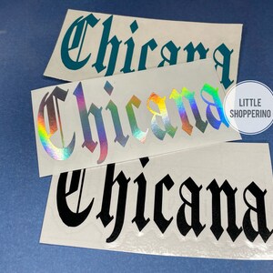 Chicana Decal, Mexicana Decal, Spanish Decals, Mexican Decals, Car ...