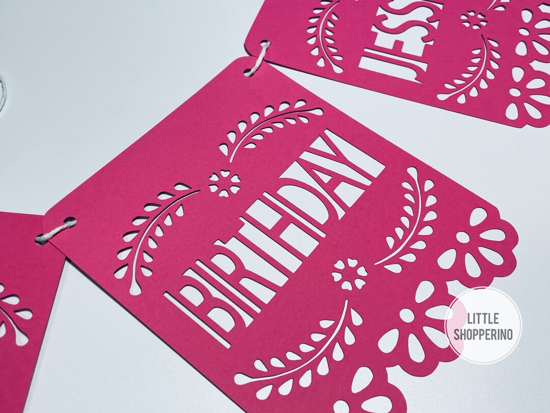 Custom Papel Picado Banner, Personalized Banner, Party Decoration ...
