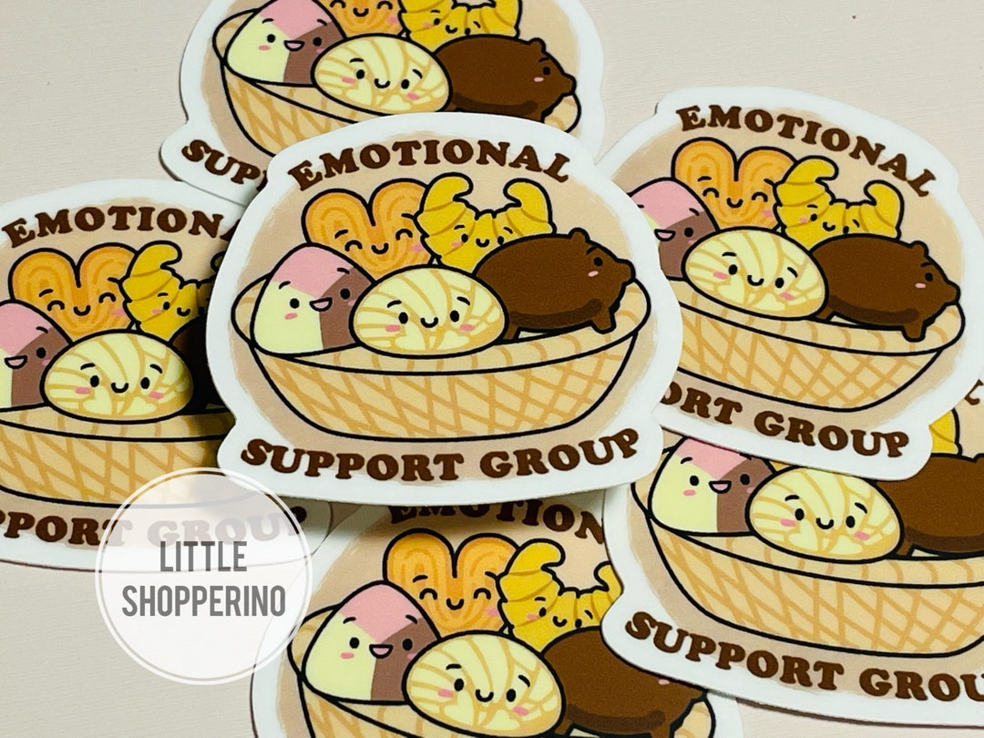 Emotional Support Sticker, Pan Dulce Sticker, Conchas Sticker, Latin ...