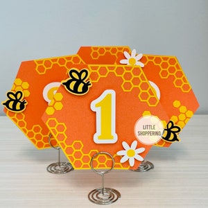 Bee Table Numbers, Baby Shower Decoration, Party Decoration, Bee Themed ...