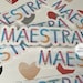 Maestra Sticker, School Sticker, Vinyl Sticker, Waterproof Sticker ...