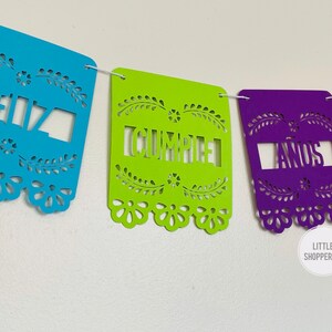 Feliz Cumpleanos Papel Picado Banner: Fiesta Birthday Decor - Etsy