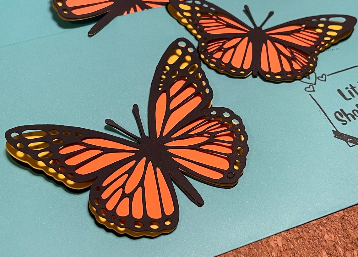 3D Butterfly Cutouts, Paper Butterfly, Butterfly Decorations, Mariposas ...