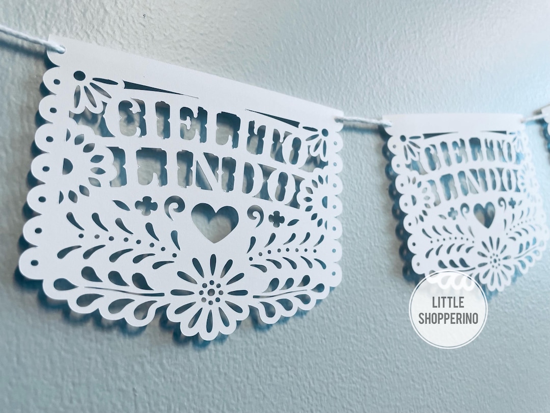 Cielito Lindo Banner, Papel Picado Banner, Bebe Decoration Banner, Baby ...