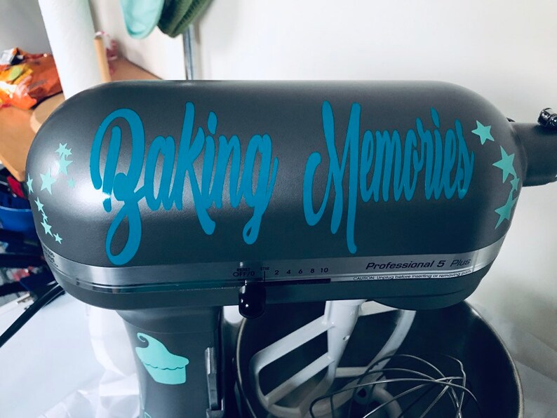 Baking Memories Decal Sticker Kitchen Mixer Decal Sticker | Etsy