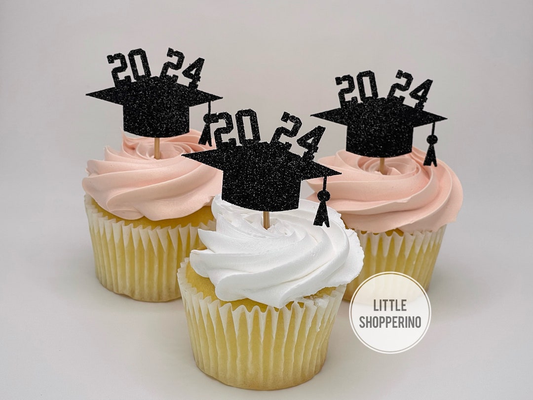 Clase de 2024 Cupcake Toppers , Graduación Cupcake Toppers ...
