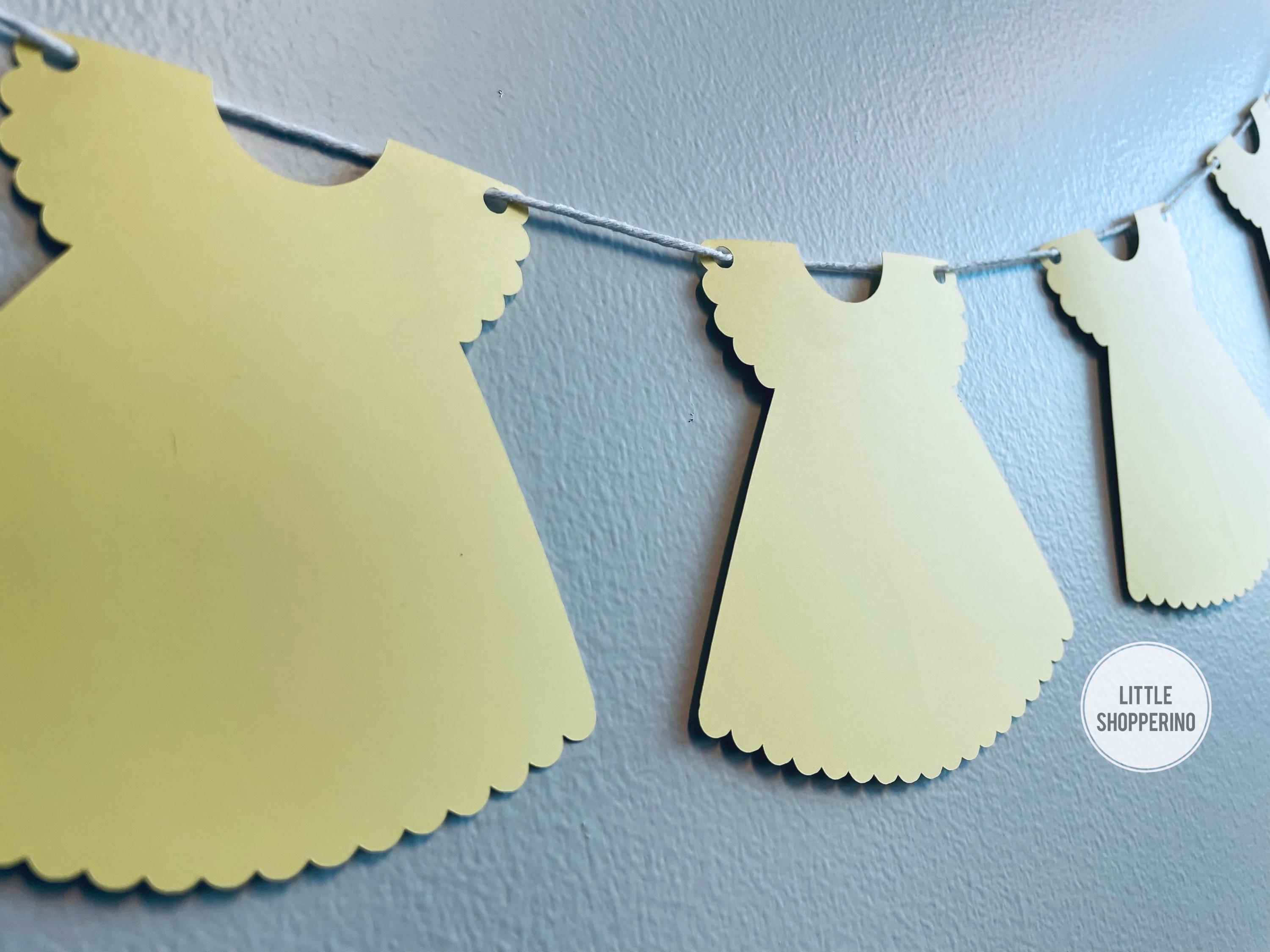 Baby Girl Banner, Girl Dress Banner, Bebe Decoration Banner, Baby ...