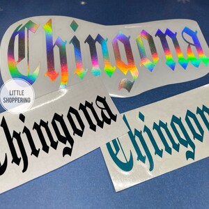 Chingona Decal, Chicana Decal, Mexicana Decal, Spanish Decals, Latina ...