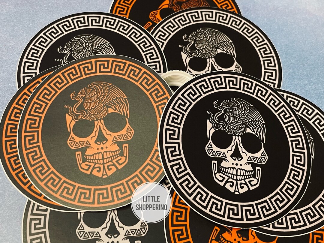 Skull Sticker, Mexican Vinyl Sticker, Motorcycle Sticker, Orgullo ...