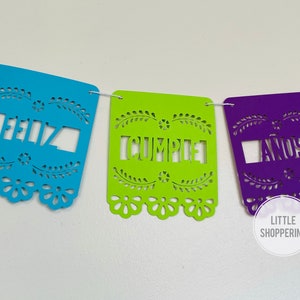 Feliz Cumpleanos Papel Picado Banner: Fiesta Birthday Decor - Etsy