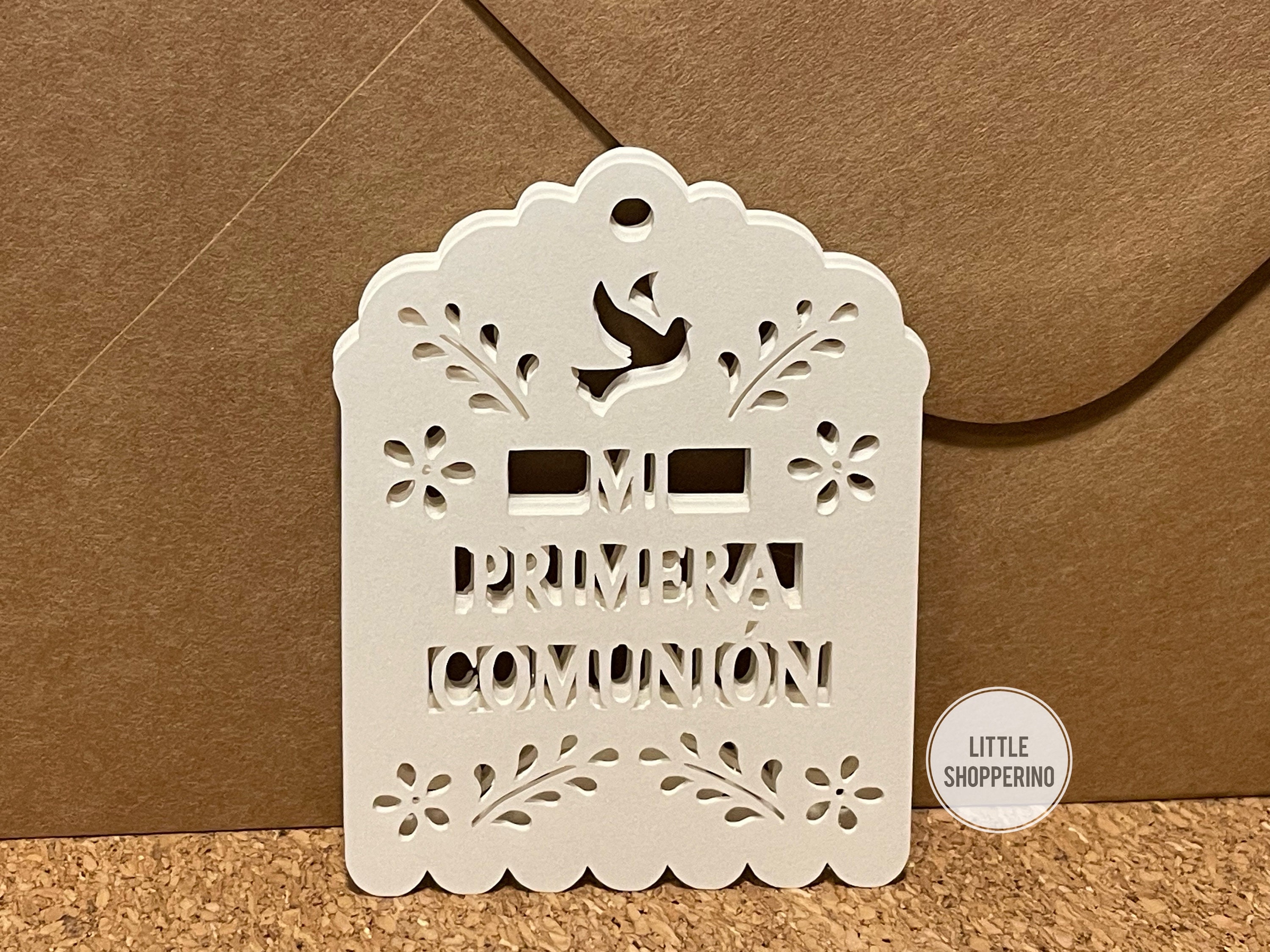 Mi Primera Comunion Picado Tags, Personalized Party Favor Tags ...