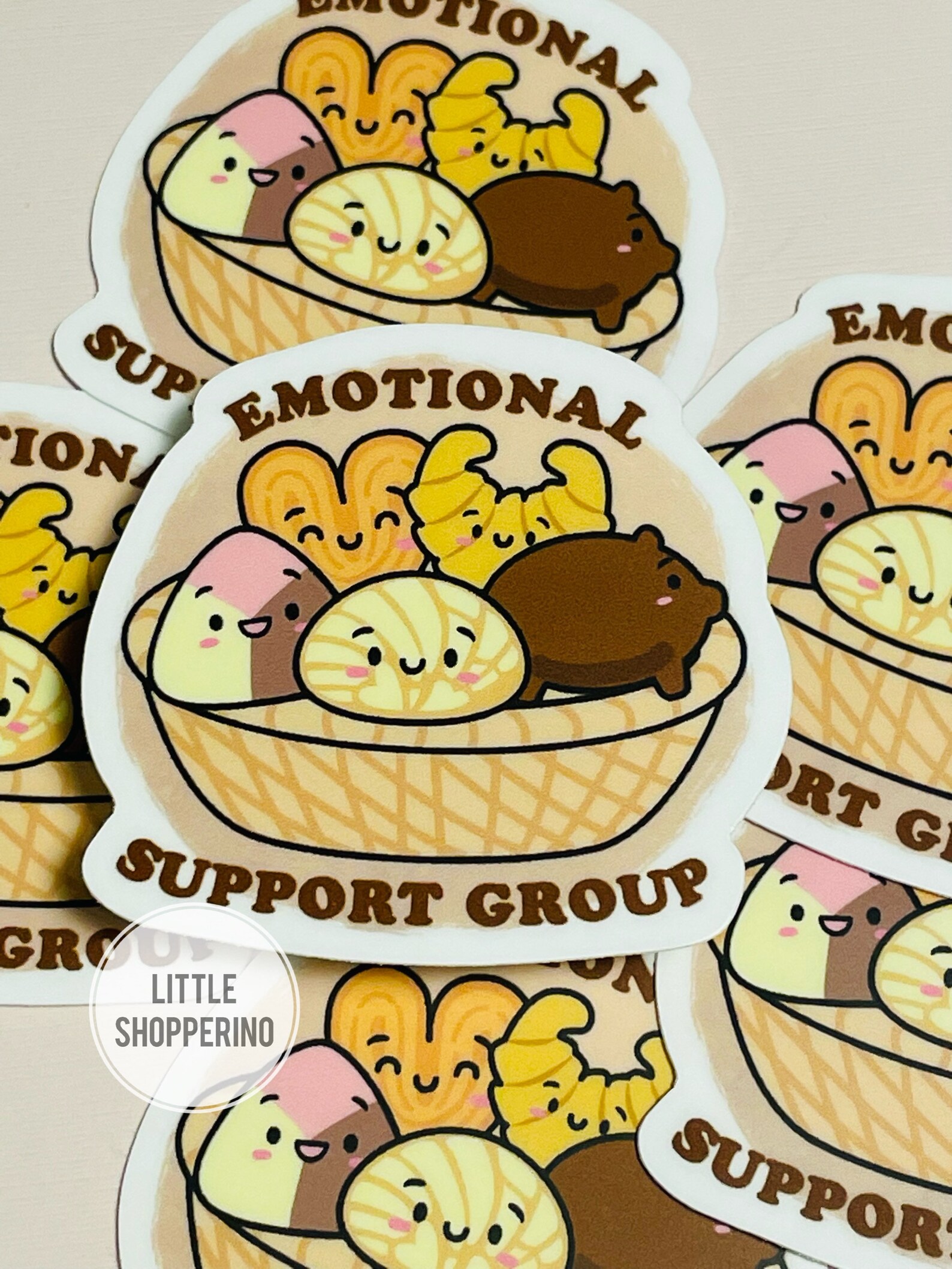 Emotional Support Sticker, Pan Dulce Sticker, Conchas Sticker, Latin ...