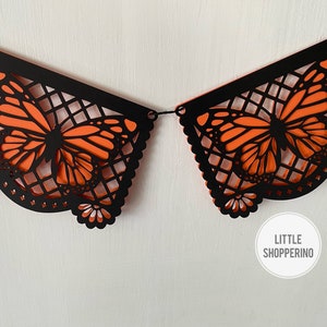 Butterfly Papel Picado Banner, Personalized Banner, Party Decoration ...