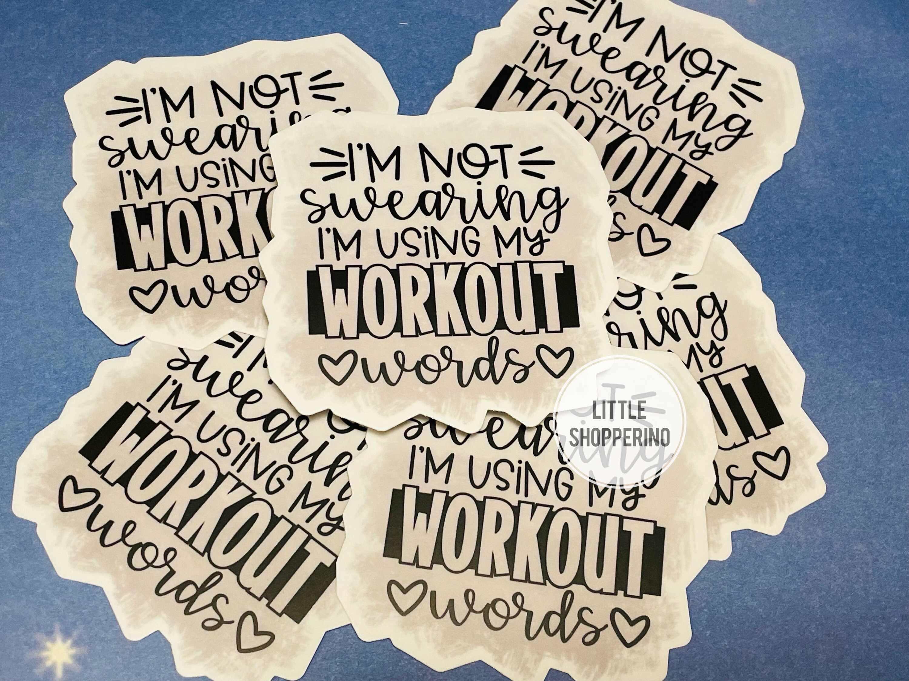 Workout Sticker, Fitness Sticker, Gym Sticker, Sarcastic Sticker, Funny ...