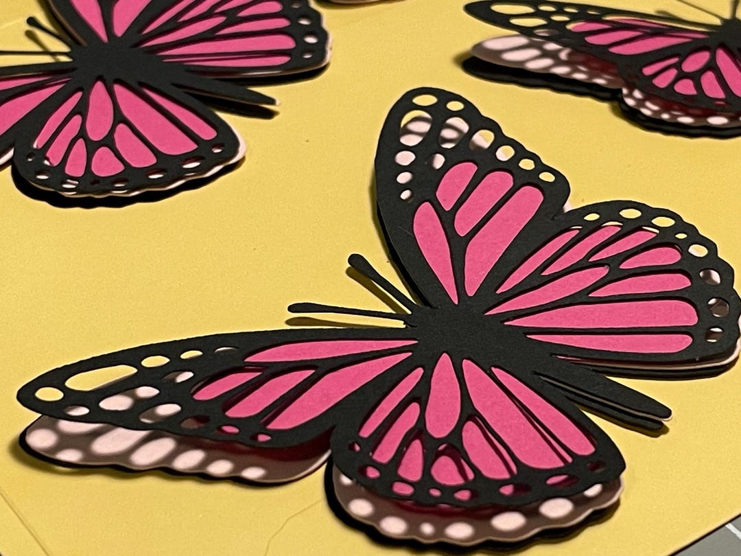 3D Butterfly Cutouts, Paper Butterfly, Butterfly Decorations, Mariposas ...