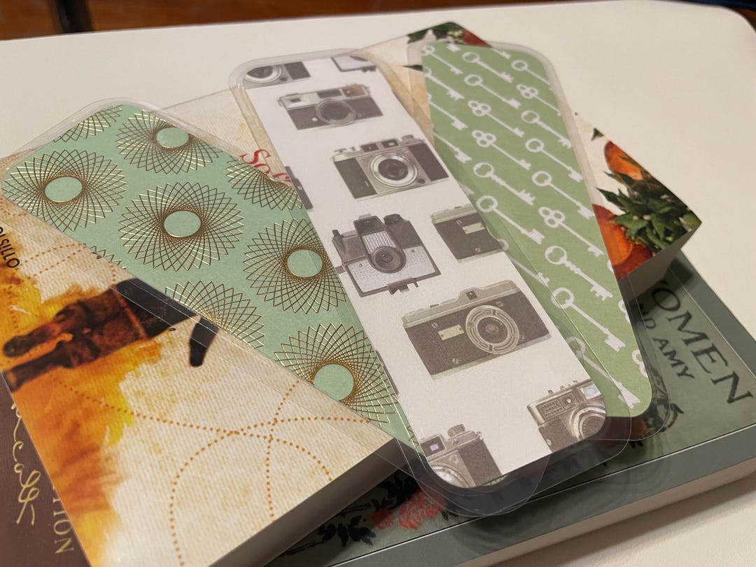 Camera Bookmarks, Key Bookmarks, Laminated Bookmark, Book Lovers Gift ...