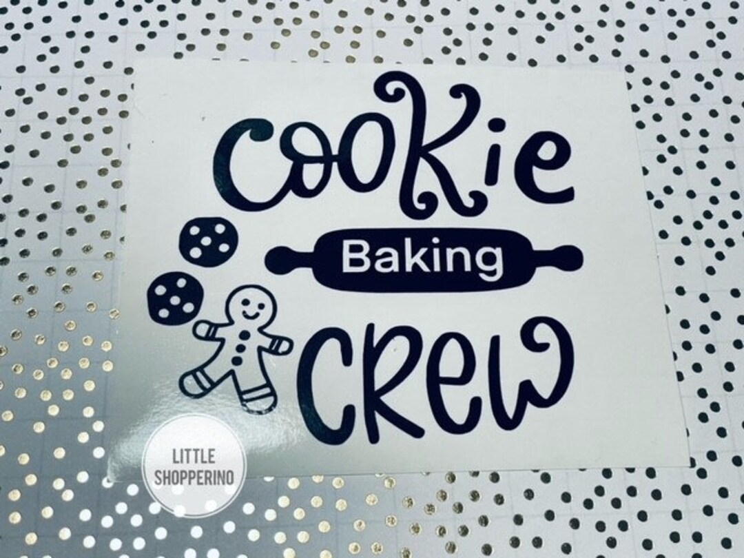 Cookie Baking Crew Decal, Mixer Decal, Sticker Bakers Decal, Custom ...