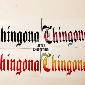 Chingona Decal Chicana Decal Mexicana Decal Spanish Decals - Etsy